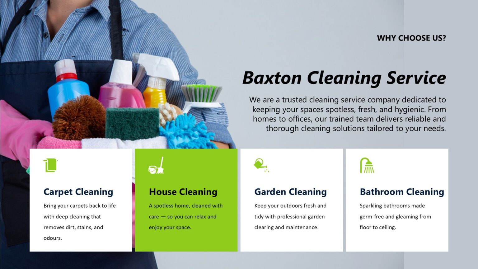 Corporate Presentation Design for Hygiene Services Company
